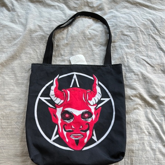 Bags | Goth Bag Baphomet Purse Goth Aesthetic Gothicsatanic Tote ...